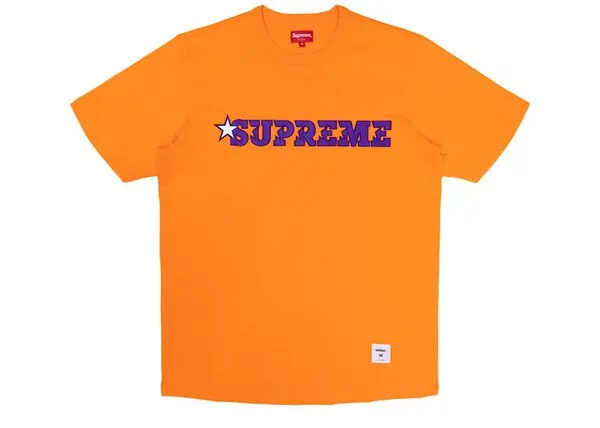 Supreme Star Logo Short Sleeve Top - Orange