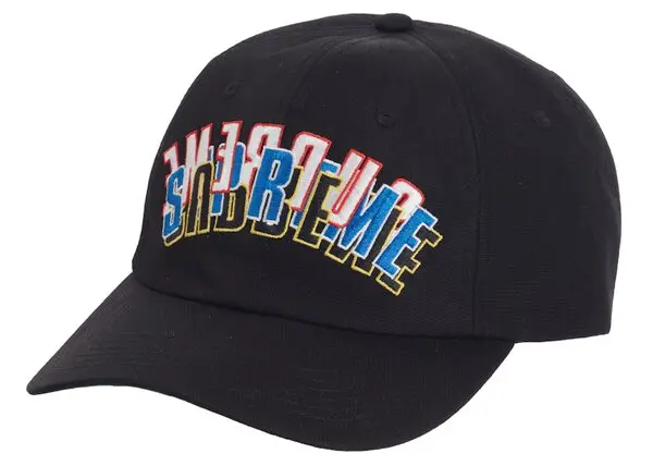 Supreme Stacked Cordura 6-panel Cap - Black