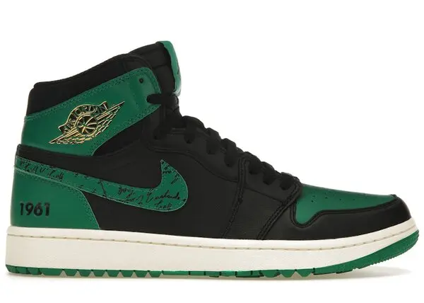 JORDAN 1 Retro High Golf Eastside Golf 1961 Sneaker - Black/malachite/metallic Gold