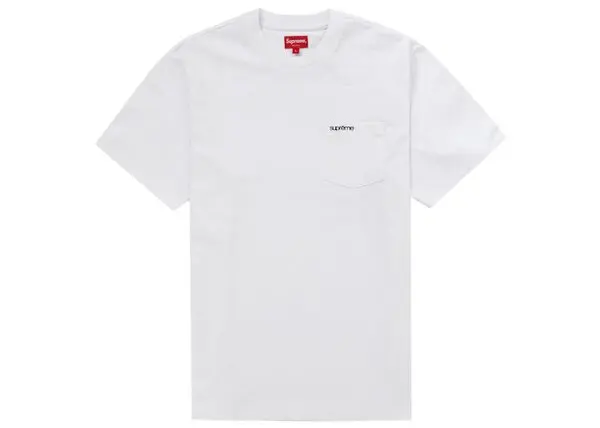Supreme Short Sleeve Pocket Tee Shirt - White