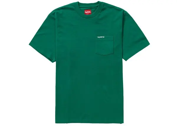 Supreme Short Sleeve Pocket Tee Shirt - Green