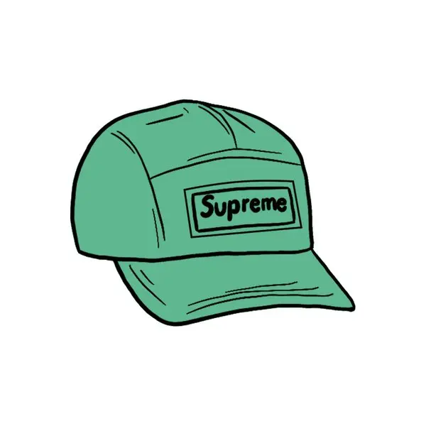 Supreme Reflective Speckled Camp Cap - Green