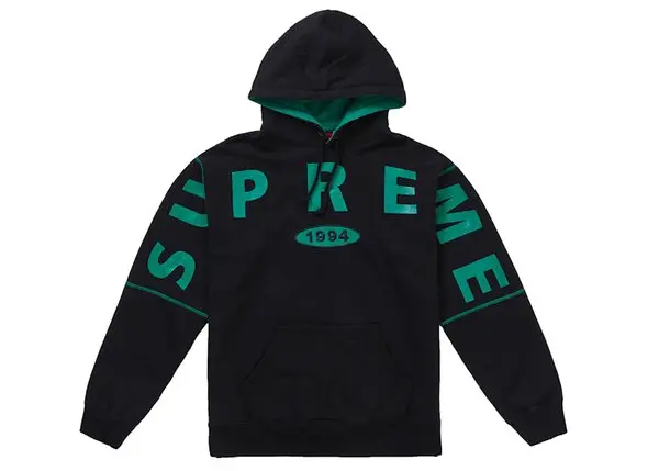 Supreme Spread Logo Hooded Sweatshirt - Black