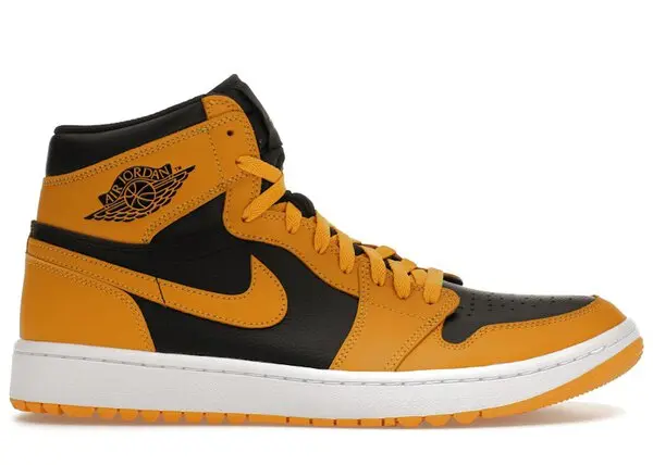 JORDAN 1 Retro High Golf Sneakers - Pollen/black/white