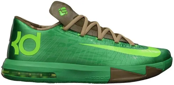 Nike Kd 6 Bamboo Sneakers - Gamma Green/flash Lime/linen