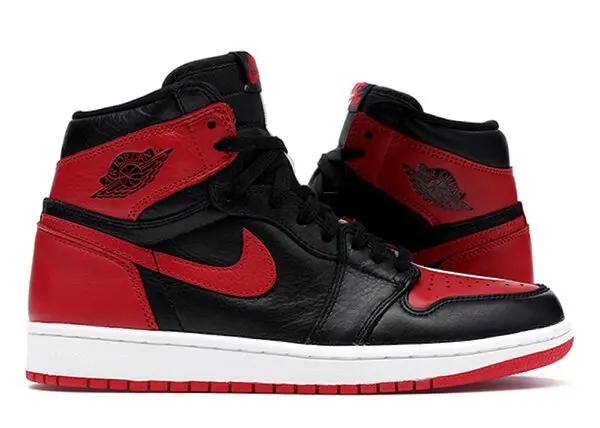 JORDAN 1 Retro High Homage To Home Sneakers - Black/university Red/white