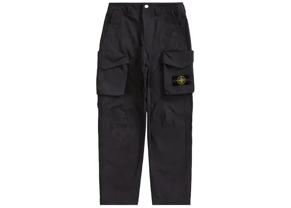 Supreme Stone Island Reactive Ice Camo Ripstop Cargo Pant - Black