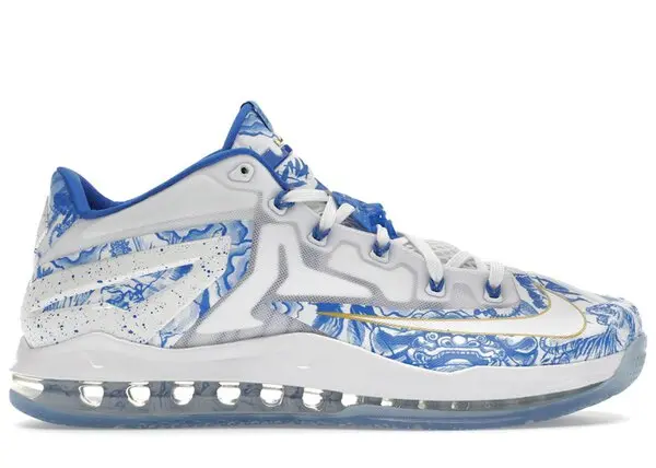 Nike Lebron Low China Sneakers - White/hyper Cobalt Blue/univ Blue