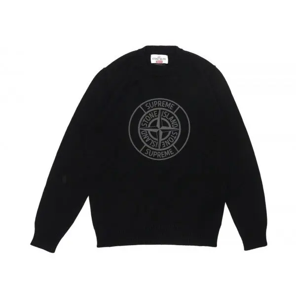 Supreme Stone Island Reflective Compass Sweater