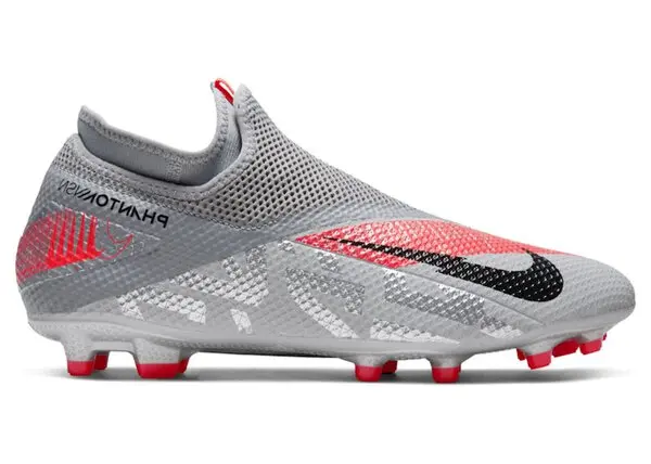 Nike Phantom Vision 2 Academy Dynamic Fit Mg - Metallic Bomber Grey/particle Grey/laser Crimson