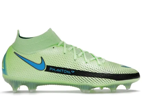 Nike Phantom Gt Elite Df Fg Soccer Cleats - Lime Glow/aquamarine