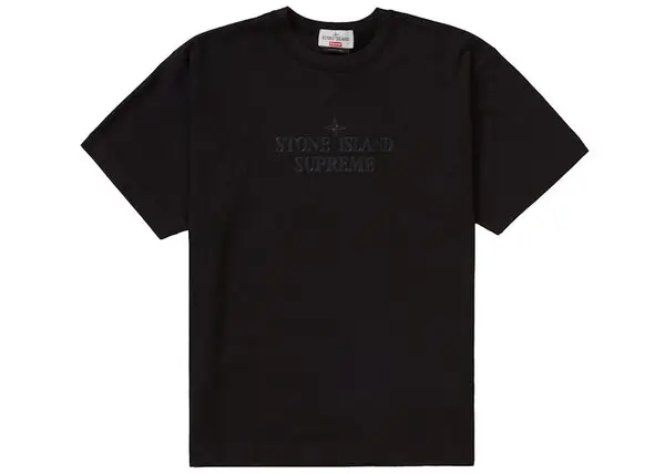 Supreme Stone Island Short Sleeve Top - Black