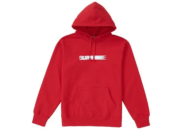 Supreme Motion Logo Hooded Sweatshirt - Red