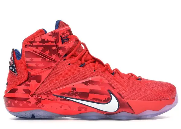 Nike Lebron Independence Day Sneakers - University Red/white/gym Red