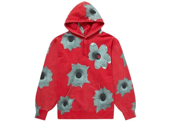 Supreme Nate Lowman Hooded Sweatshirt - Red