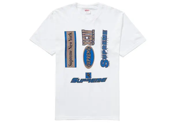 Supreme Logos Tee Shirt - White