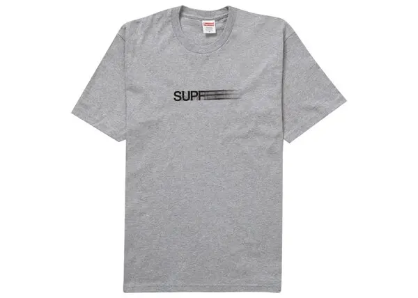 Supreme Motion Logo Tee Shirt - Heather Grey