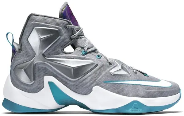Nike Lebron High-top Sneakers - Wolf Grey/white/blue Lagoon