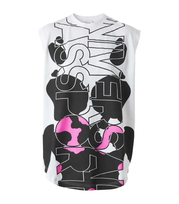 Burberry Printed Sleeveless T-shirt