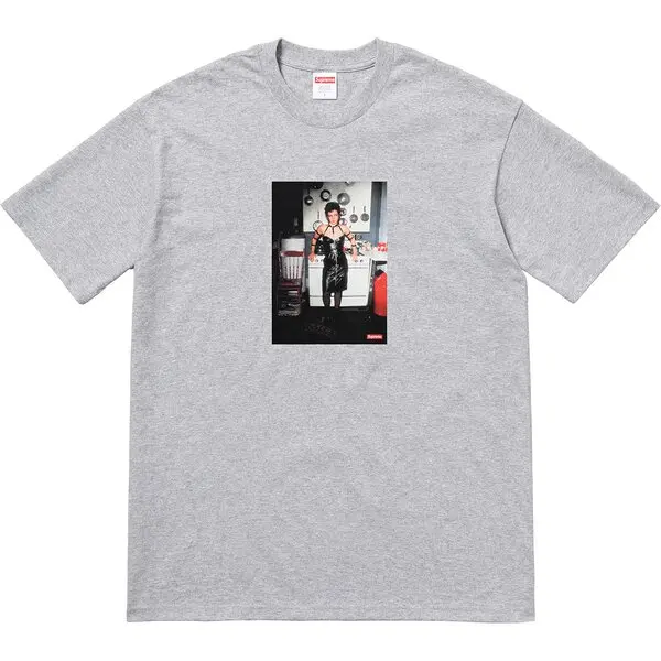 Supreme Nan Goldin Nan As A Dominatrix Tee Shirt - Heather Grey