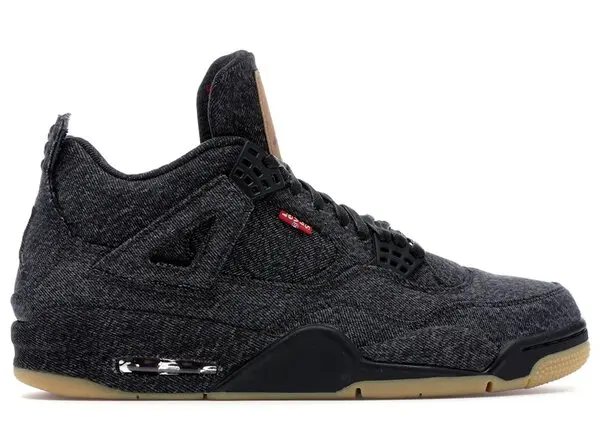 JORDAN X Levi's Air 4 Retro Sneakers - Black
