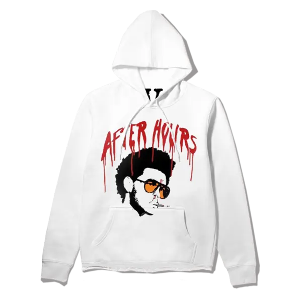 THE WEEKND X Vlone Bat Country Pullover Hoodie - White
