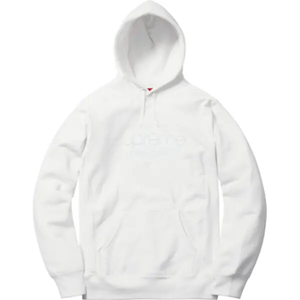 Supreme Classic Logo Hoodie - White