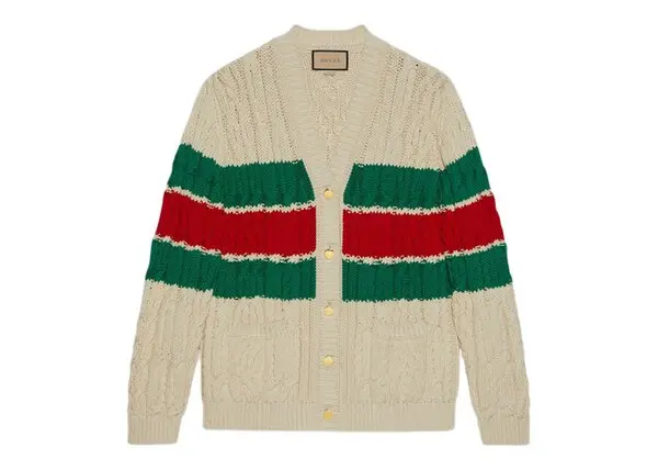 Gucci Cotton Web Cardigan