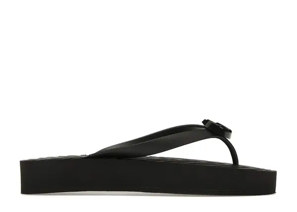 Gucci Chevron Thong Sandal - Black
