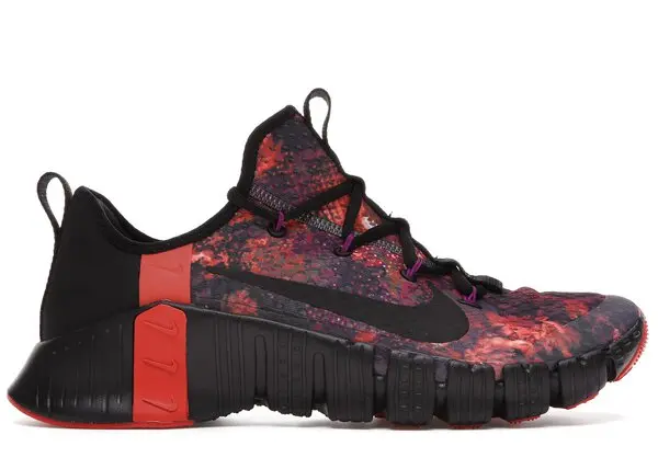 Nike Free Metcon 3 Sneakers - Black/martian Sunrise/red Plum
