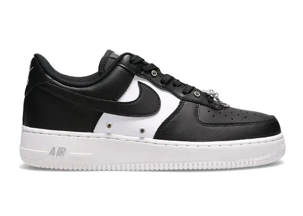 Nike Air Force 1 Low '07 Prm Sneakers - Black/white/metallic Silver