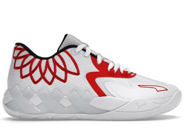 PUMA Lamelo Ball Mb. 01 Lo Team Colors - Puma White/high Risk Red