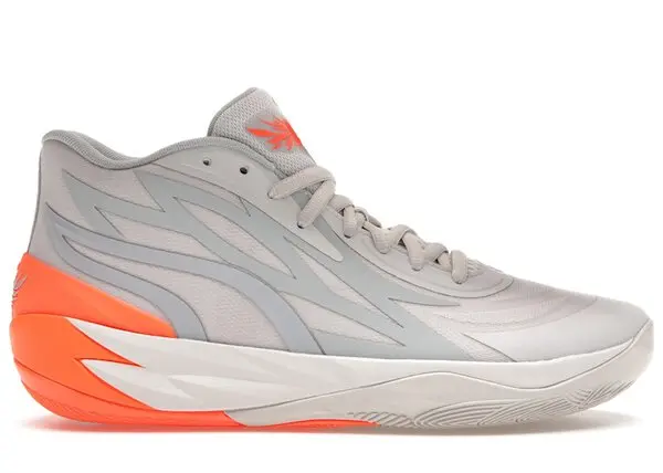 PUMA Lamelo Ball Mb.02 Gorangéin Sneakers - Platinum Gray/ultra Orange