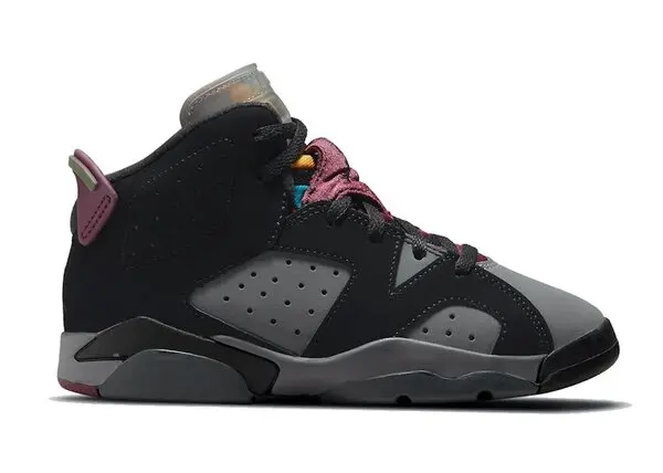 JORDAN 6 Retro Bordeaux Ps - Black/light Graphite/dark Grey