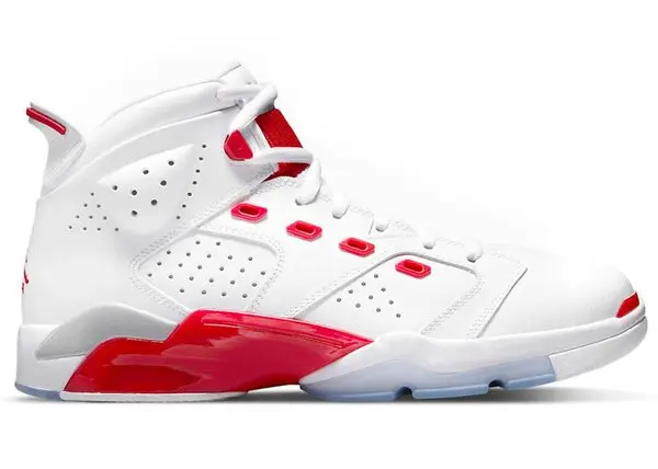 JORDAN 61723 Sneakers - White/varsity Red/metallic Silver