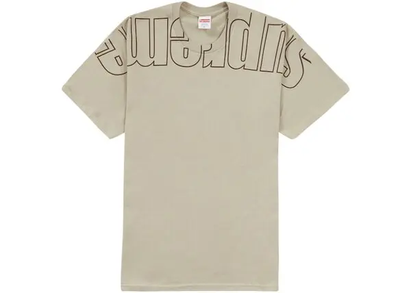 Supreme Upside Down Tee Shirt - Stone