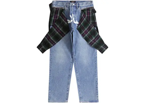 Supreme Undercover Layered Jean - Washed Indigo
