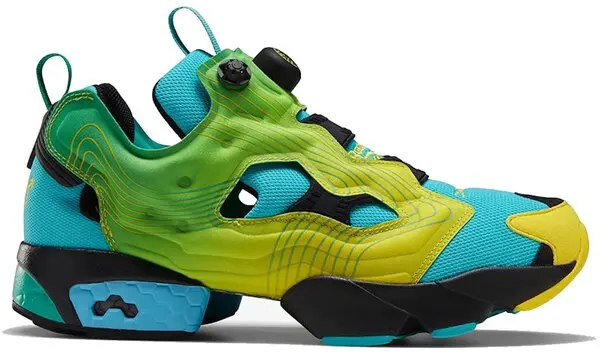 REEBOK Instapump Fury Chromat - Emerald/alert Yellow/glacier Blue