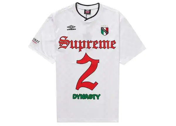 Supreme Umbro Soccer Jersey - White | Editorialist