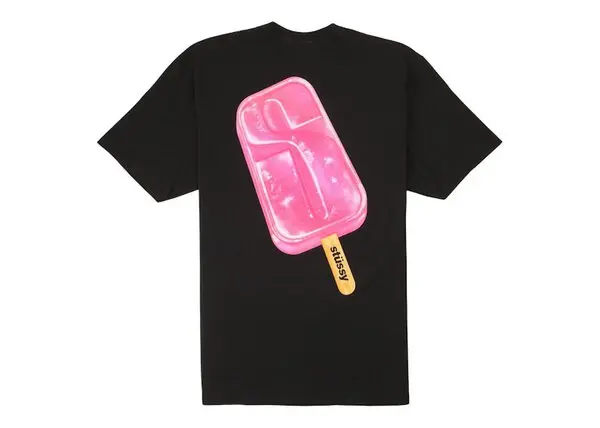 StÜssy Popsicle Tee Shirt - Black