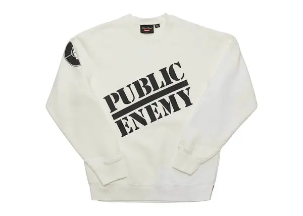 Supreme Undercover/public Enemy Crewneck Sweatshirt - White