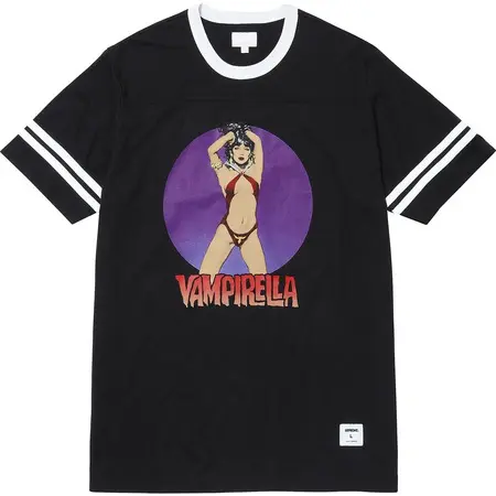 Supreme Vampirella Short Sleeve Football Top Top - Black