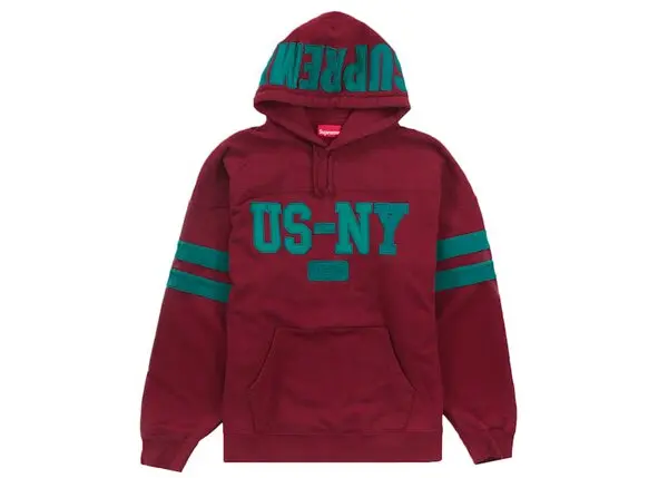 Supreme Usny Hooded Sweatshirt - Cardinal