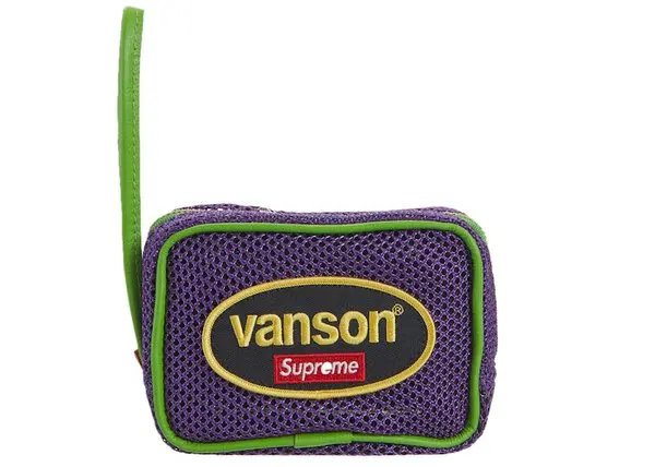 Supreme Vanson Leathers Cordura Mesh Wrist Bag - Purple