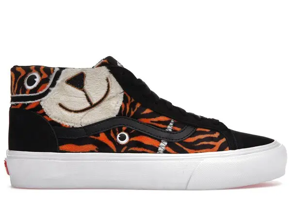 VANS Mid Zoo Skool Unstuffed Animalin Sneakers - Tiger/black