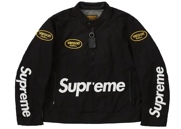 Supreme Vanson Leathers Cordura Jacket - Black