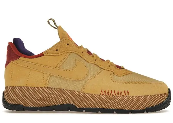 Nike Air Force 1 Wild Low Sneakers - Wheat Gold/rugged Orange