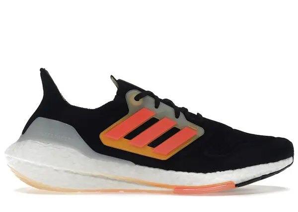 Adidas Ultra Boost 22 Sneakers - Core Black/turbo Flash Orange