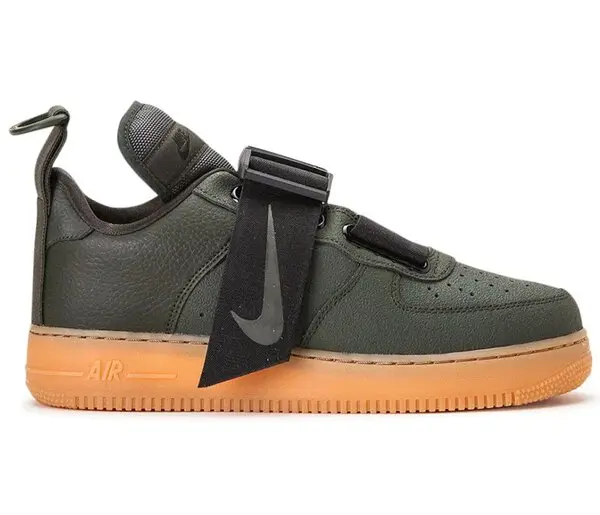 Nike Air Force 1 Utility Sneakers - Sequoia/black/gum Medium Brown