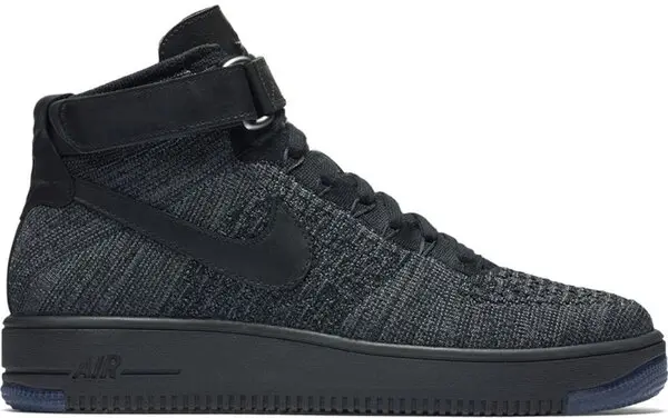 Nike Air Force 1 Ultra Flyknit Mid Sneakers - Dark Grey/black